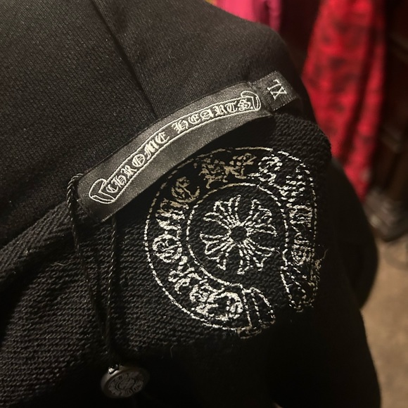 Chrome Hearts | Jackets & Coats | Chrome Hearts Red Circle Zip Up ...